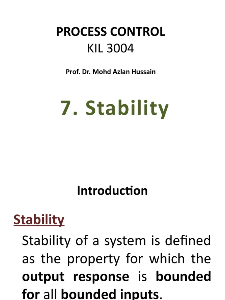 Topic 8 - Stability | PDF | Stability Theory | Matrix (Mathematics)