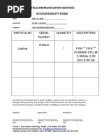Accountability Form | PDF