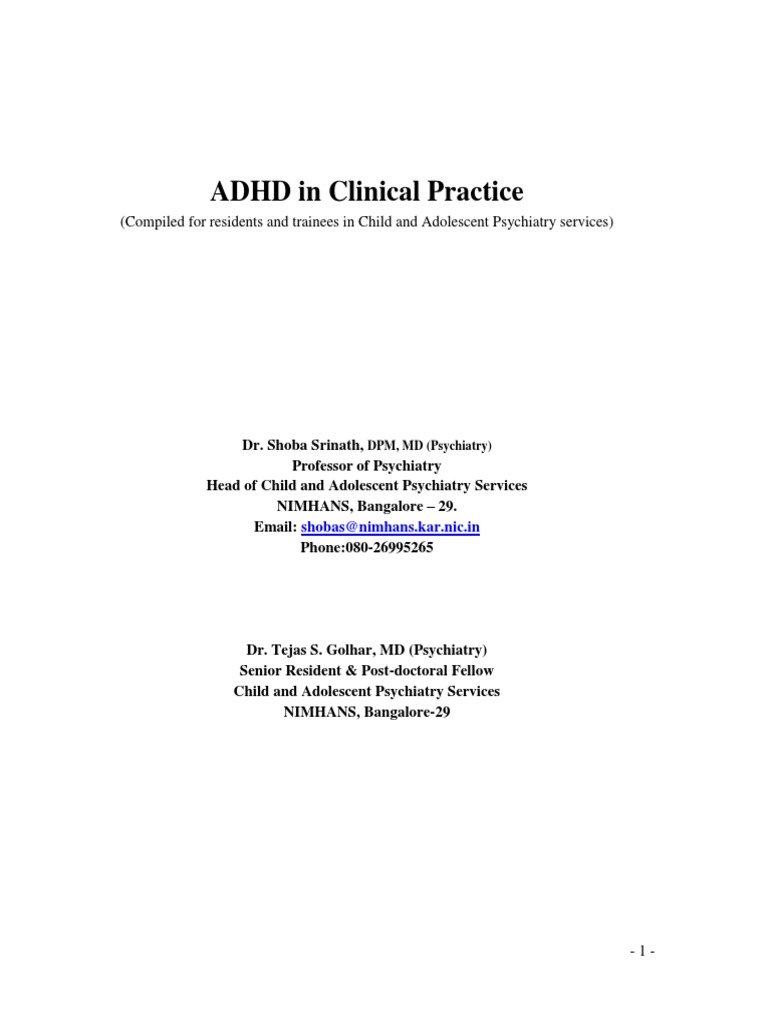 A Comprehensive Guide to Understanding and Treating ADHD in Clinical ...