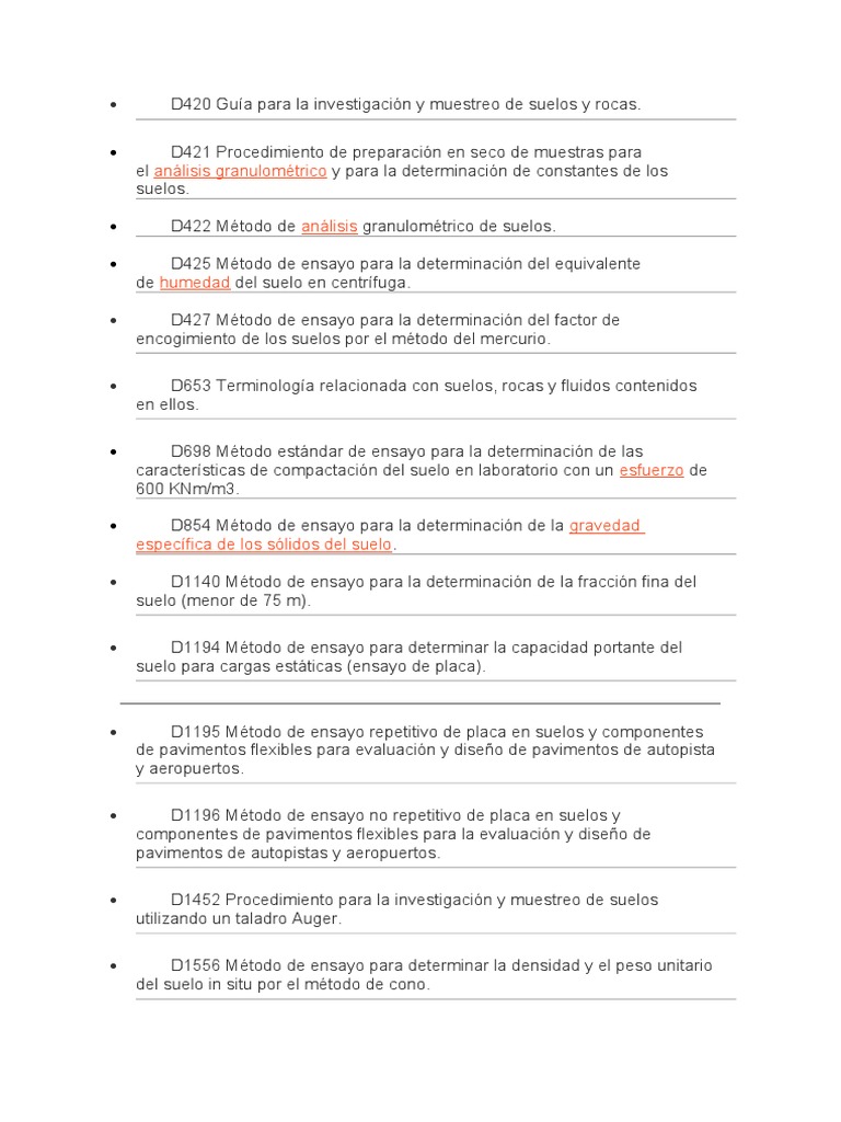 D420 Guía para La Investigación y Muestreo de Suelos y Rocas | PDF ...