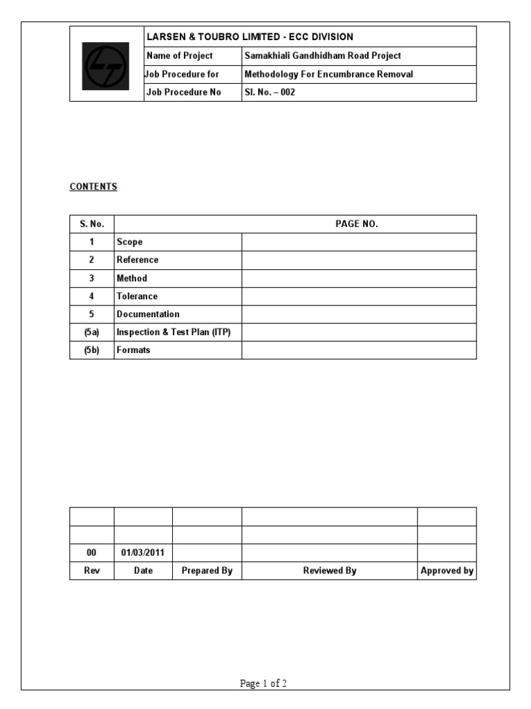 Larsen & Toubro Limited - Ecc Division: Page 1 of 2 | PDF | Business