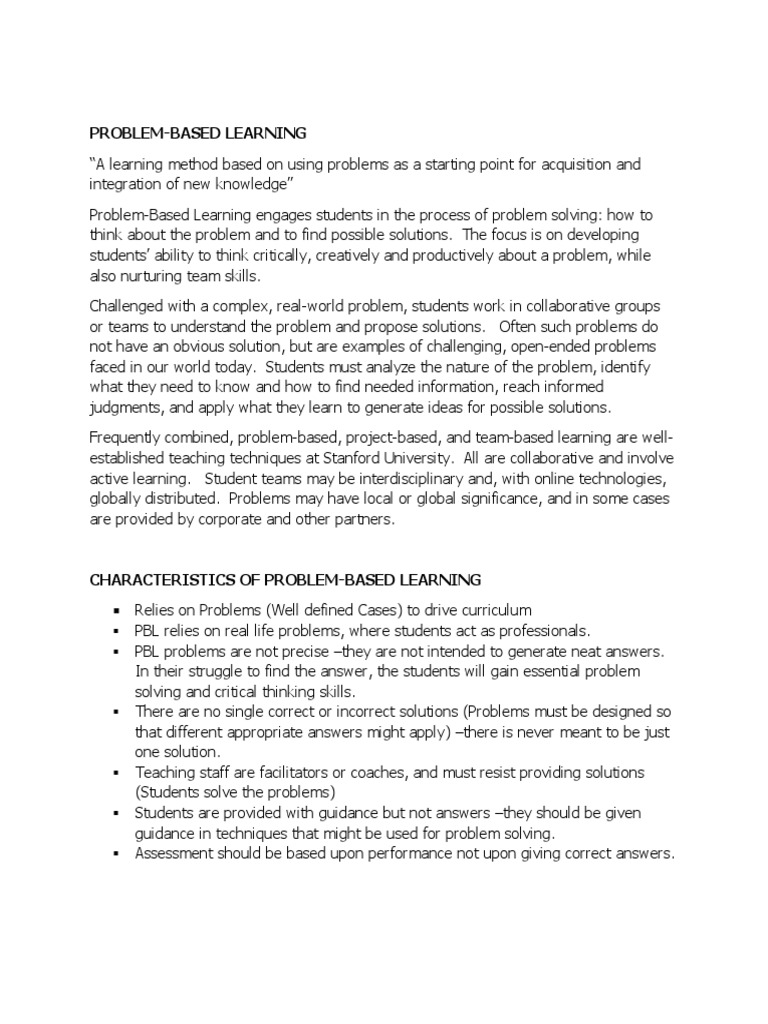 Principles of Teaching 2 | PDF | Project Based Learning | Learning