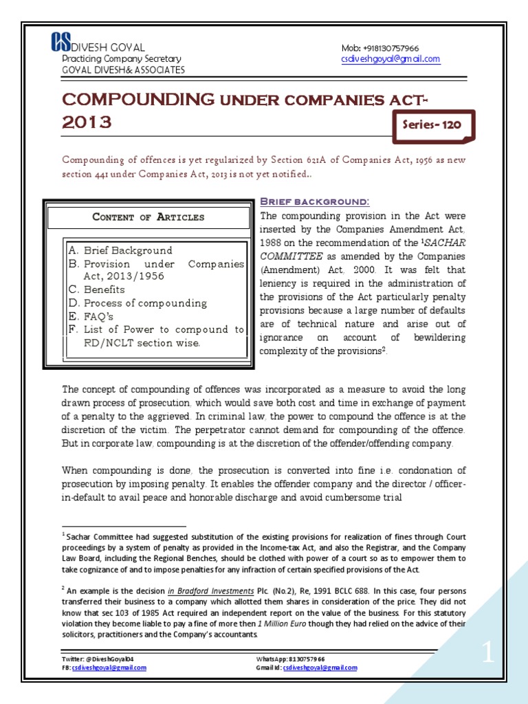 Compounding of Offence | PDF | Fine (Penalty) | Crime & Violence