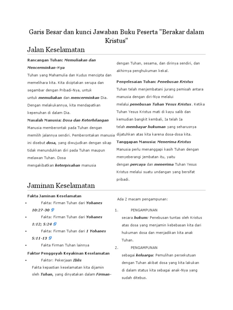 Berakar Bertumbuh Berbuah | PDF