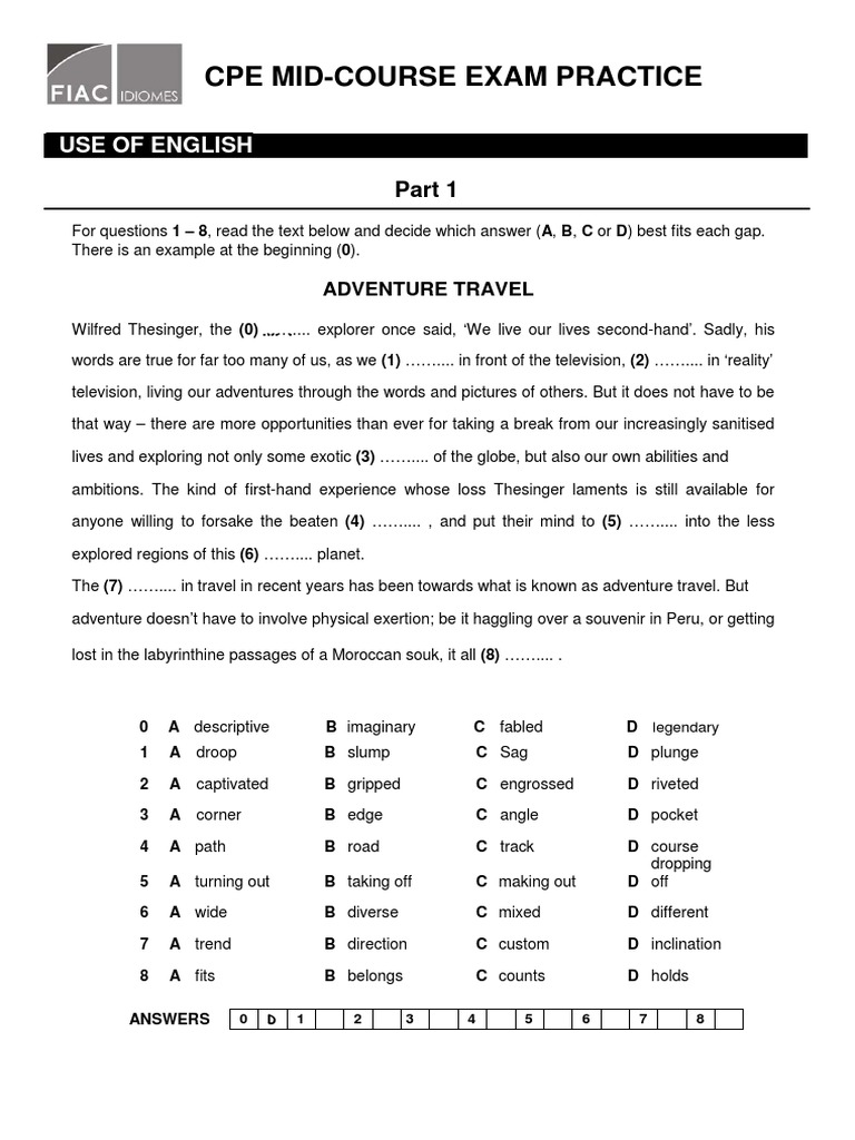 CPE Mid-courseExamPractice Jan 1920 PDF | PDF | Fog | Trees