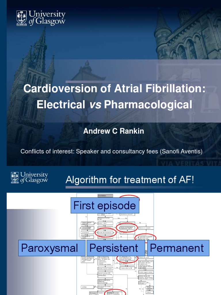 Cardioversion of Atrial Fibrillation: Electrical Vs Pharmacological ...