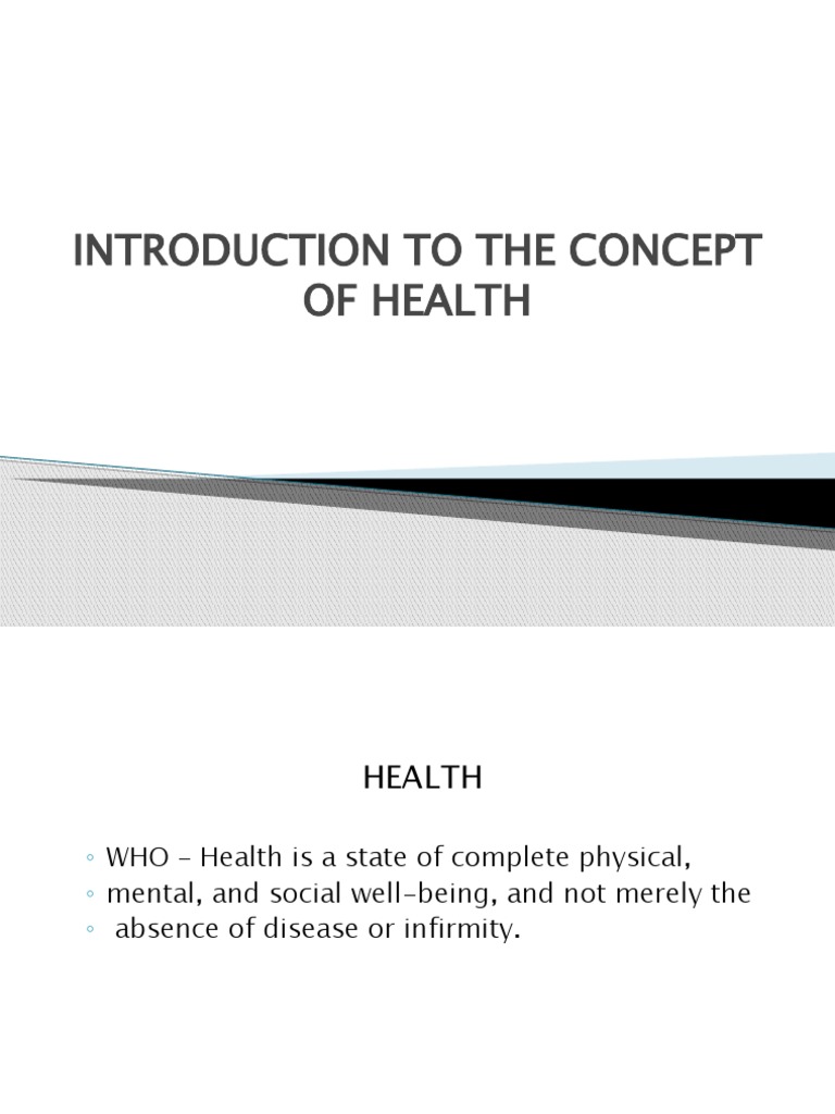 Introduction To The Concept of Health | PDF | Metaphysics Of Mind ...