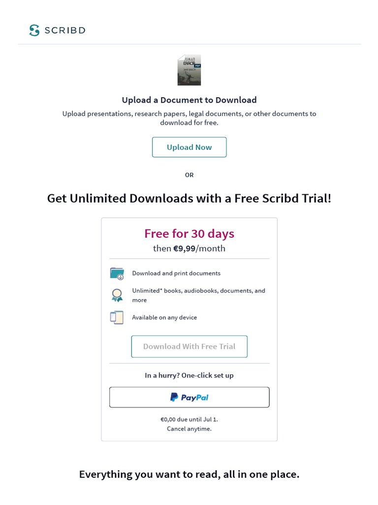 Get Unlimited Downloads With A Free Scribd Trial! | PDF
