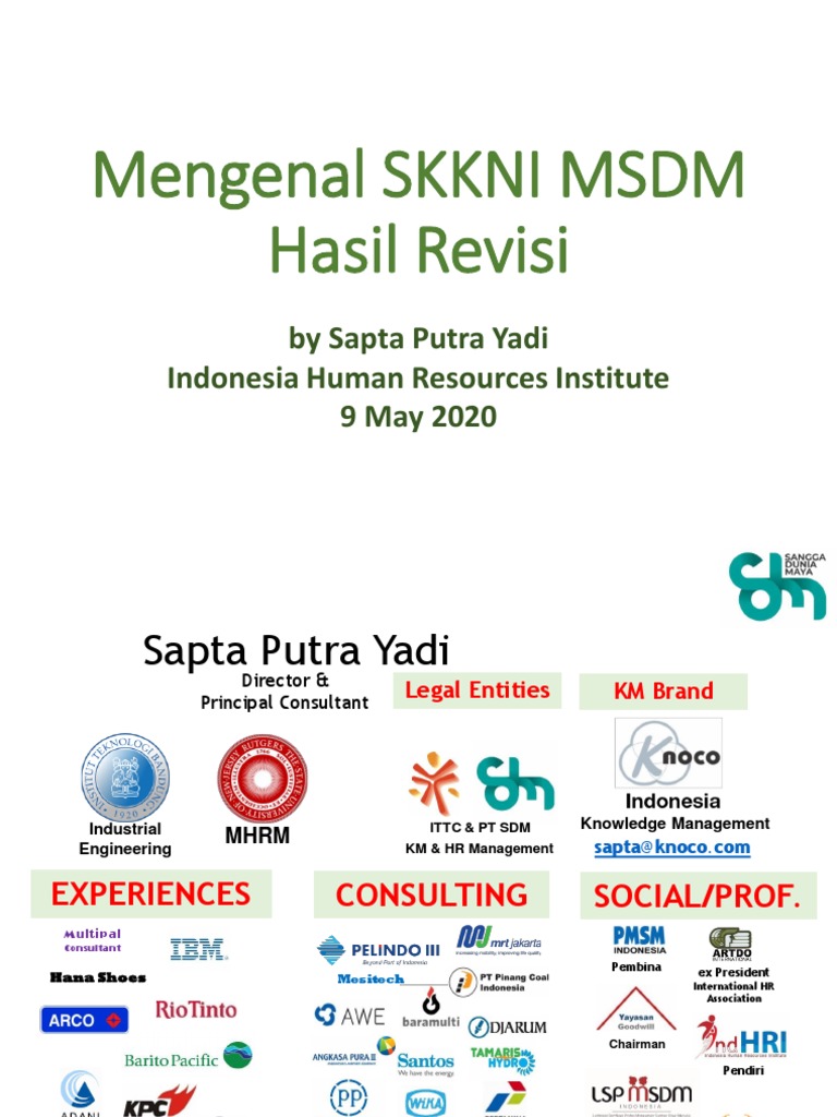 Mengenal SKKNI MSDM - OLD 09may2020 - Final | PDF