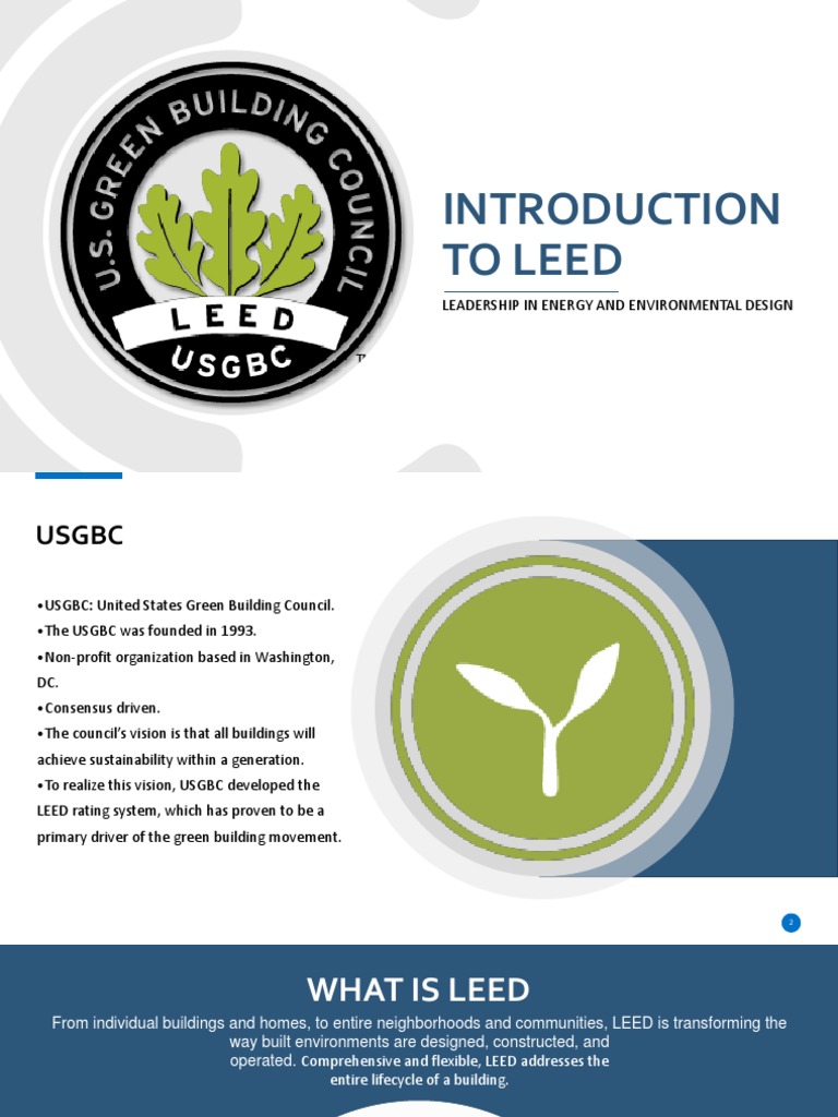 Introduction To LEED PDF | PDF | Leadership In Energy And Environmental ...
