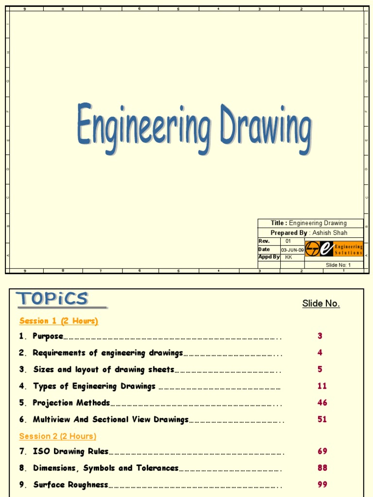 Engineering Drawing BASICS | PDF | Engineering Tolerance | Computing ...