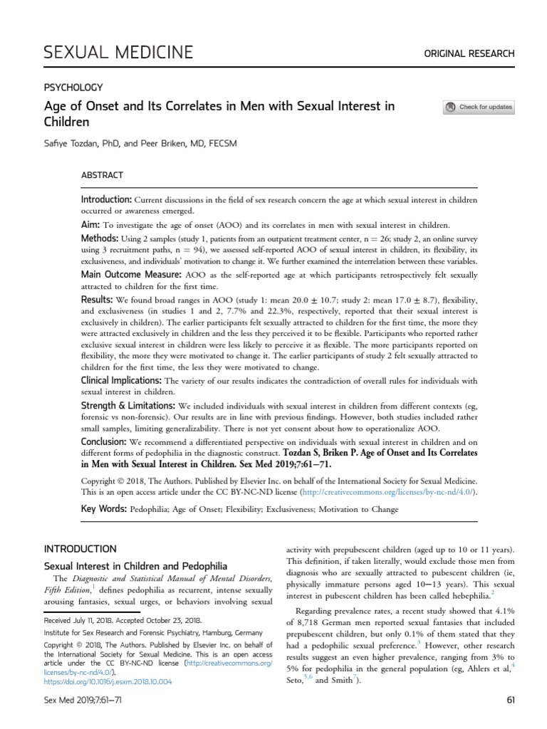 Main | PDF | Pedophilia