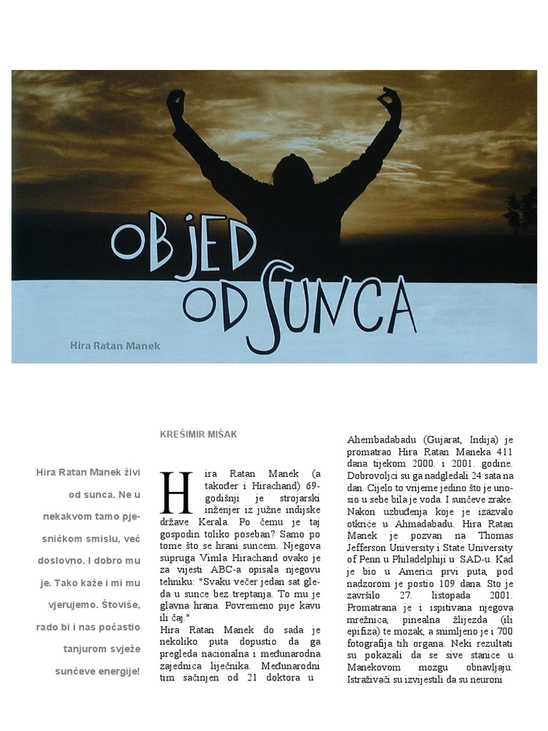 Hira Ratan Manek - Objed Od Sunca | PDF