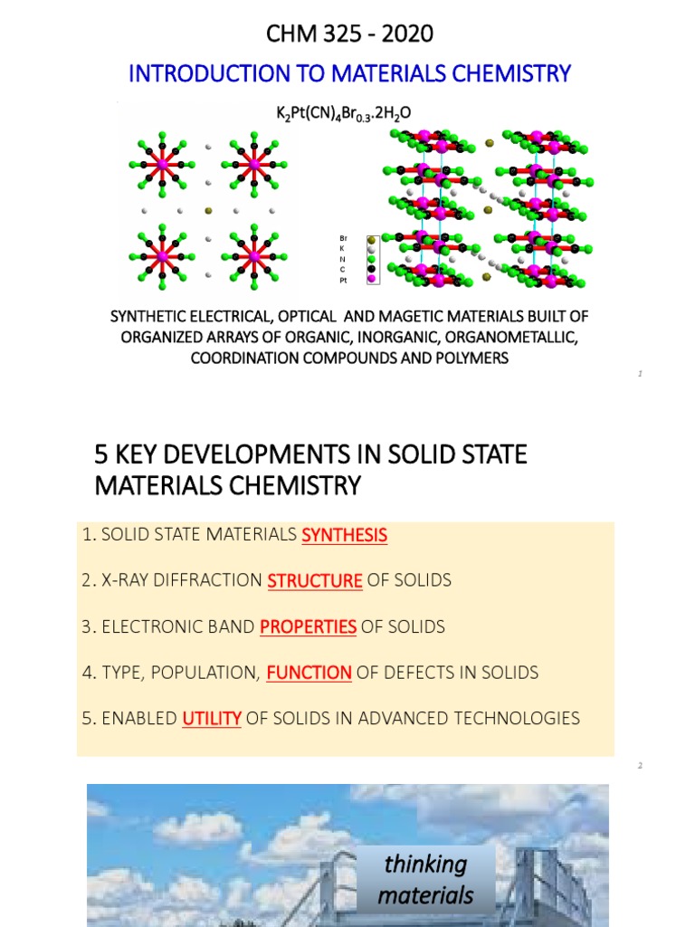 Lectures 1-2 (v1.2) PDF | PDF | Solid | Inorganic Chemistry