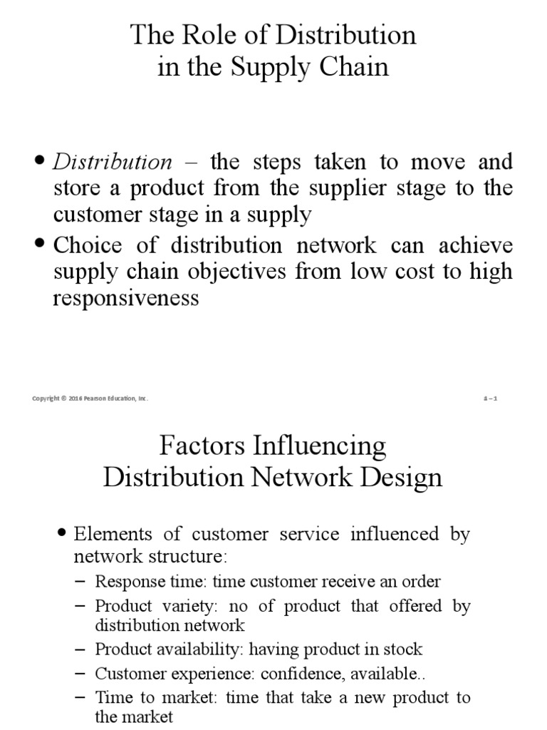 The Role of Distribution in The Supply Chain | Download Free PDF ...