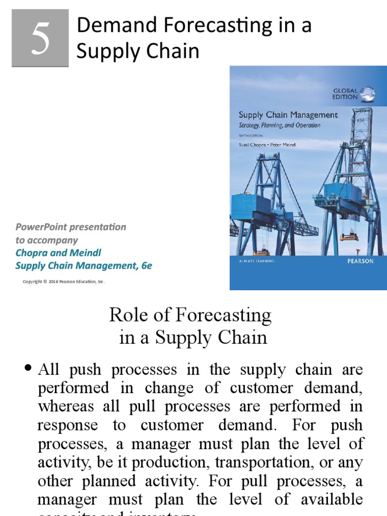 Demand Forecasting in A Supply Chain: Powerpoint Presentation To ...