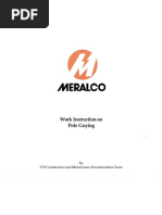Meralco Guidelines For Customer Owned Poles | PDF | Lumber | Concrete