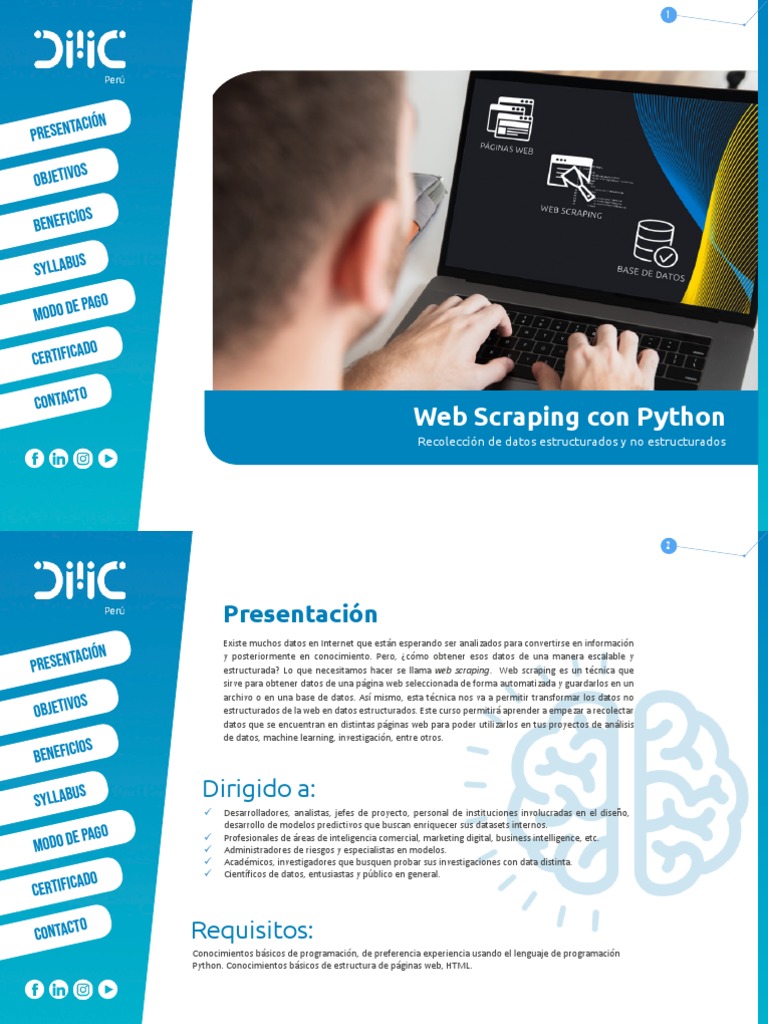 Brochure Web Scraping Python | PDF | Página web | Red mundial
