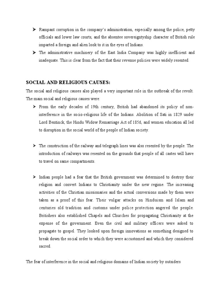Social and Religious Causes | PDF | Religion & Spirituality