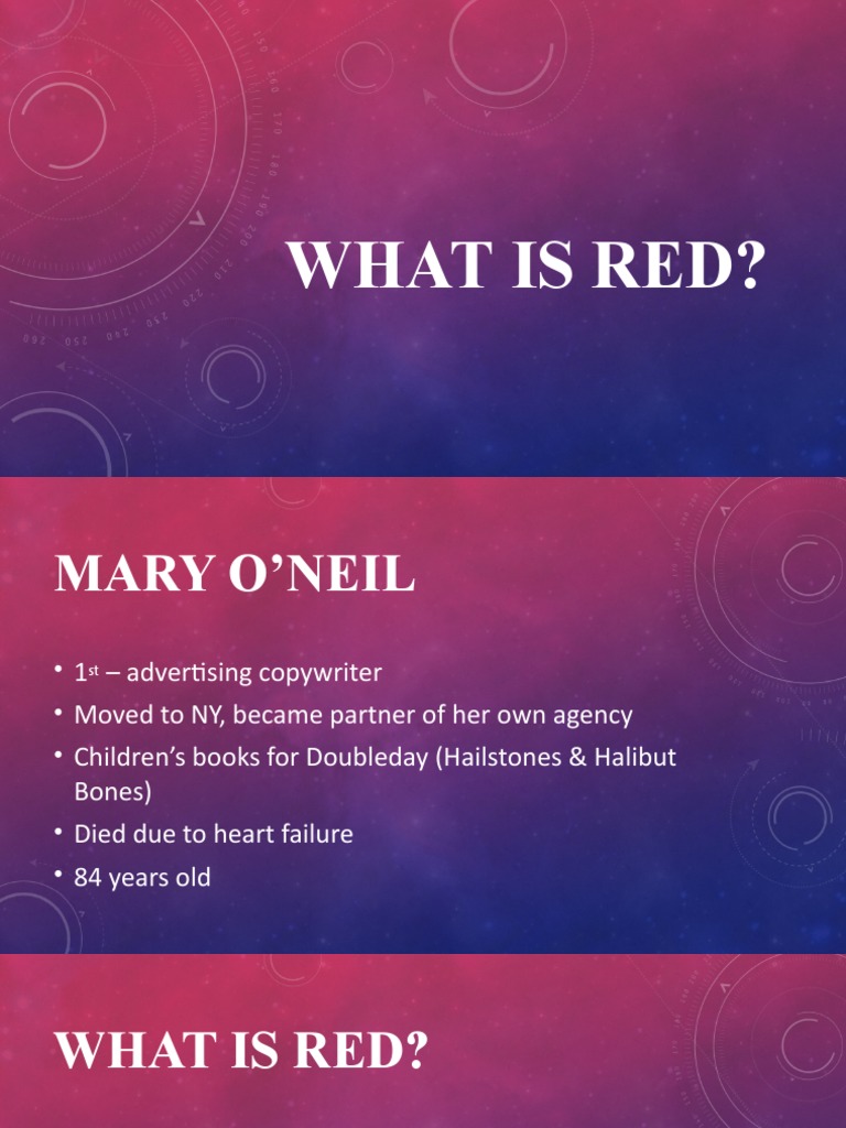 What Is Red | PDF