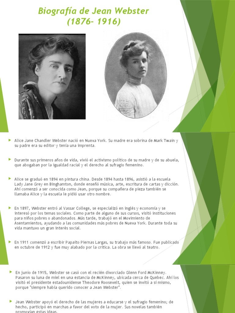 Biografía de Jean Webster | PDF