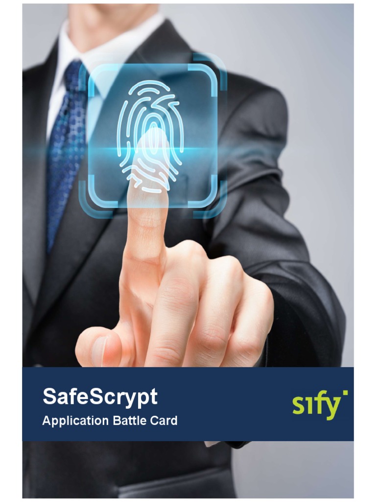 SafeScrypt Battle Card PDF | PDF | Authentication | Cloud Computing