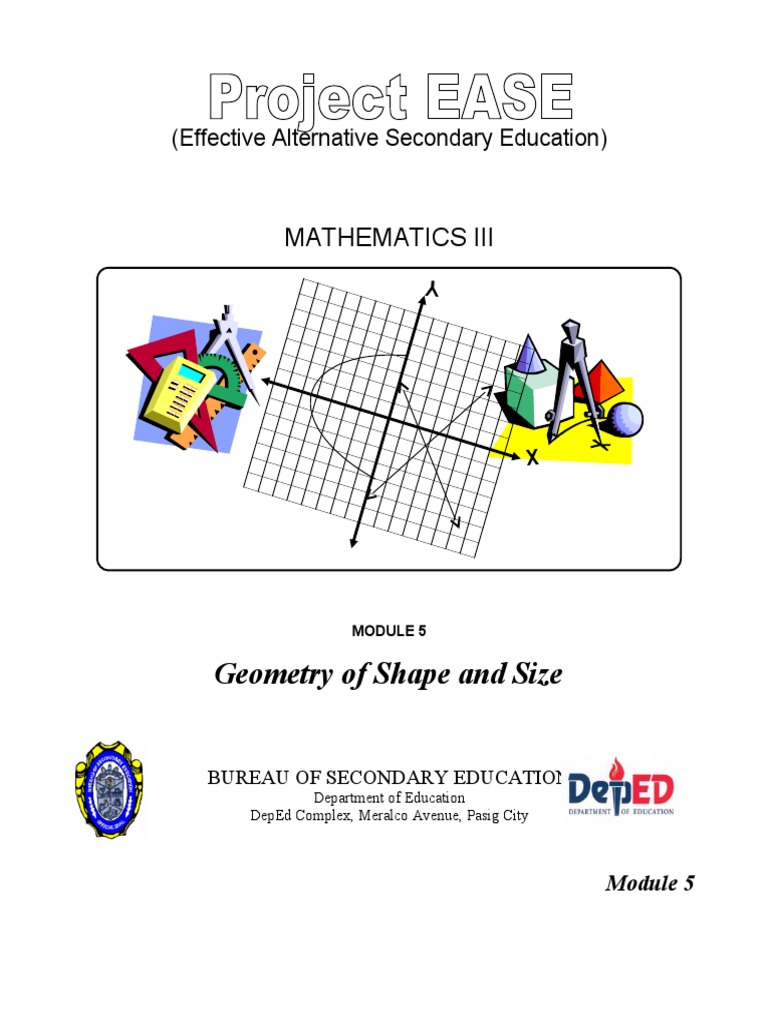 Module 5 Geometry of Shape and Size | PDF | Circle | Geometric Shapes