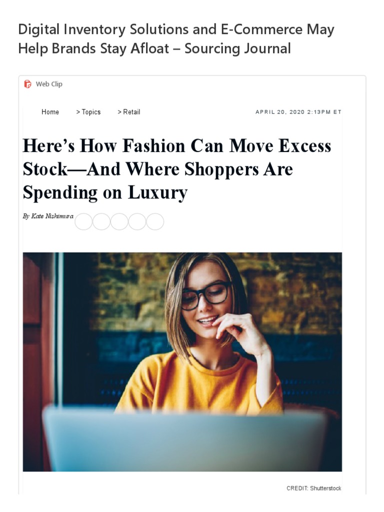Sourcing Journal | Download Free PDF | Luxury Goods | Retail