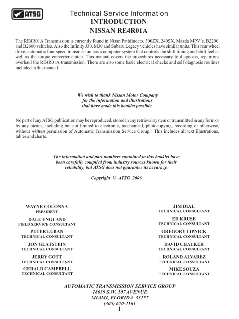 Re4ro1a PDF | PDF | Automatic Transmission | Valve