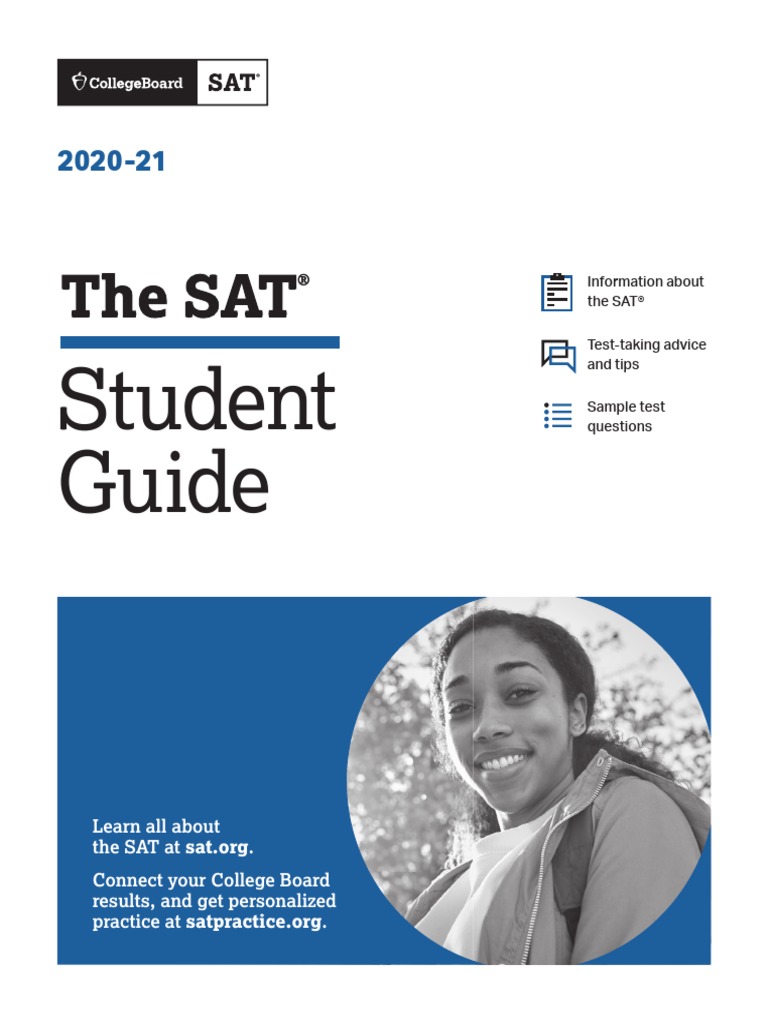 PDF - Sat Student Guide | PDF | Sat | University And College Admission