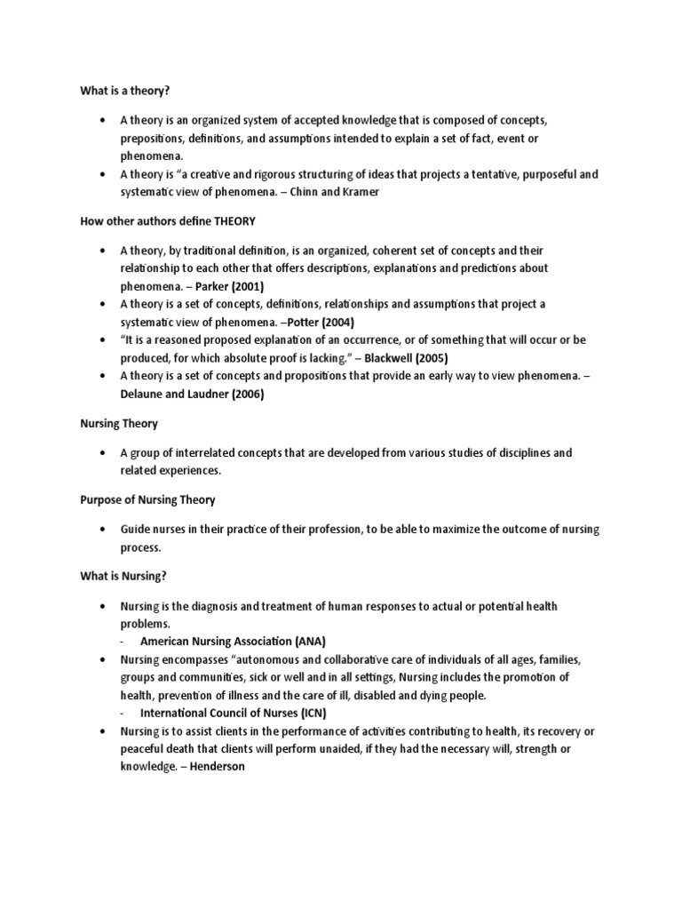 Theory TFN | PDF | Concept | Theory
