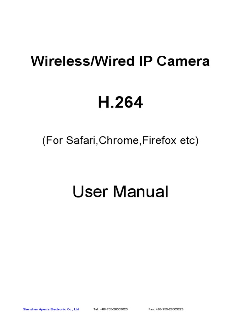 Wireless/Wired IP Camera User Manual | PDF | File Transfer Protocol ...