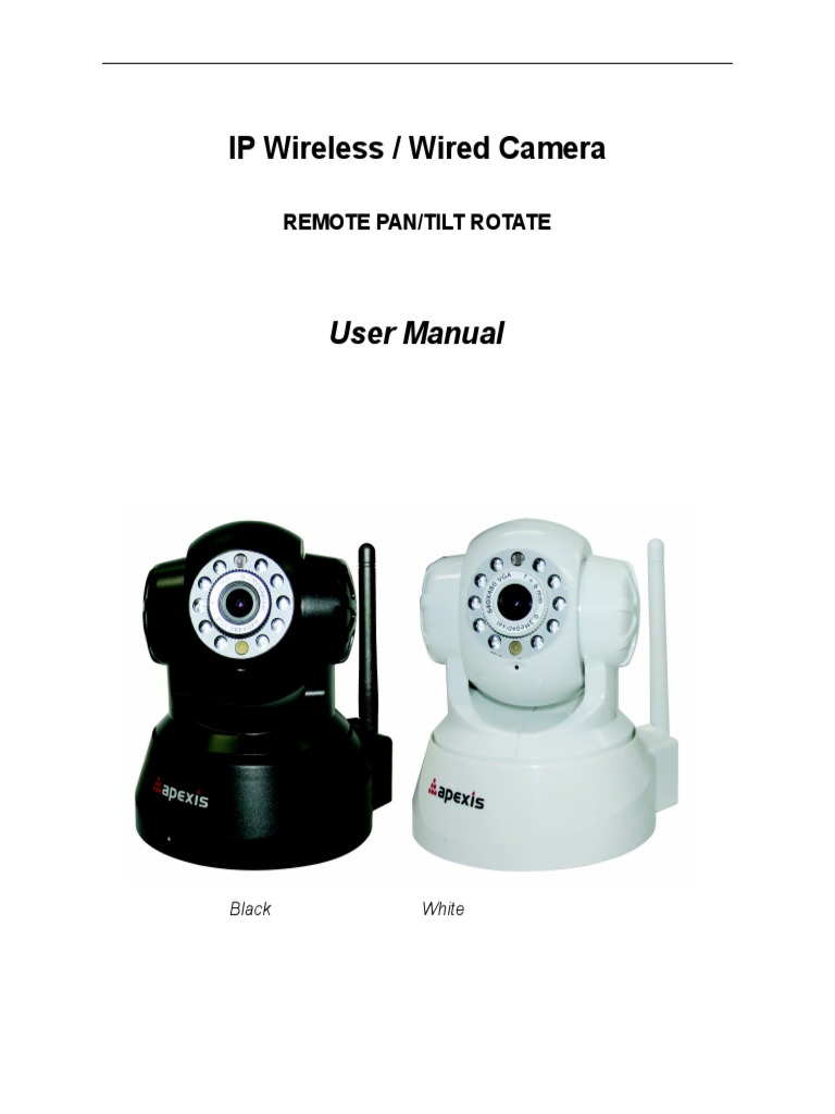 IP Wireless / Wired Camera: User Manual | PDF | Ip Address | Internet ...