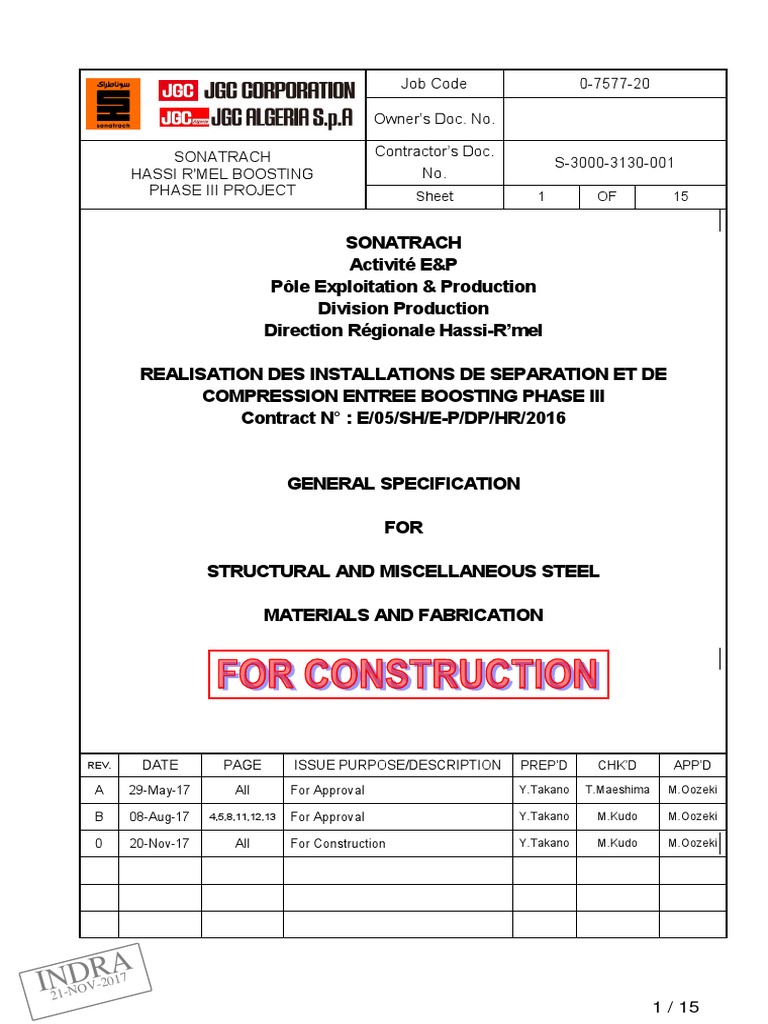 Structural Steel Specification Guide | PDF | Structural Steel | Screw