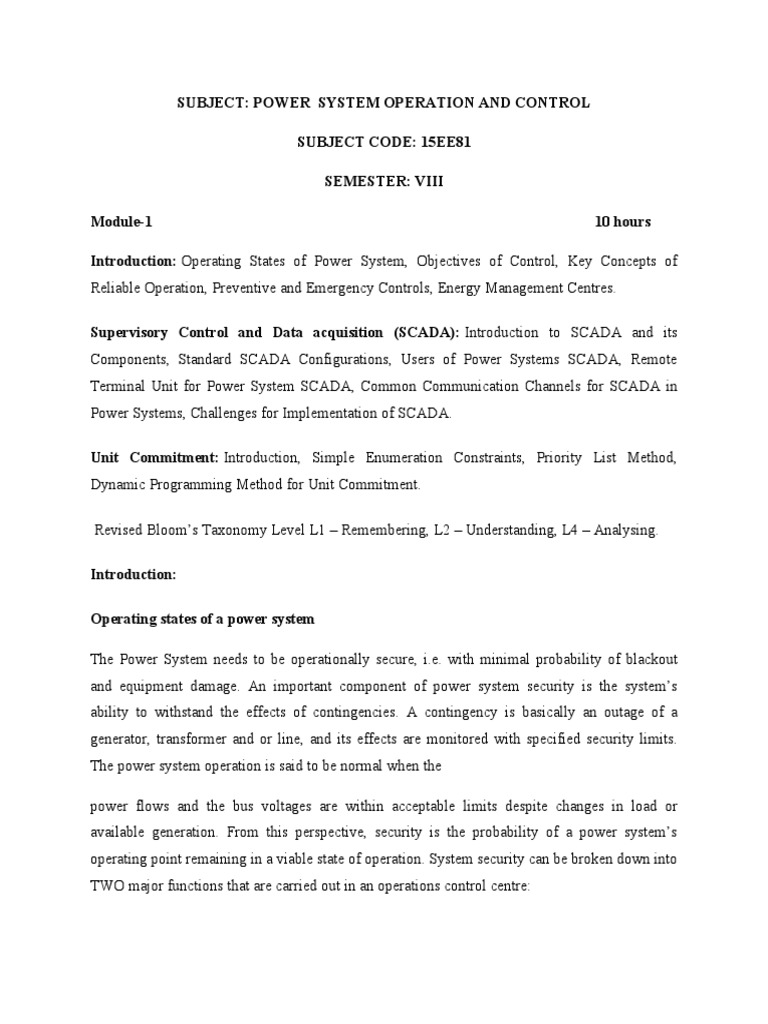 Psoc Module 1 Pdf Scada Telecommunications