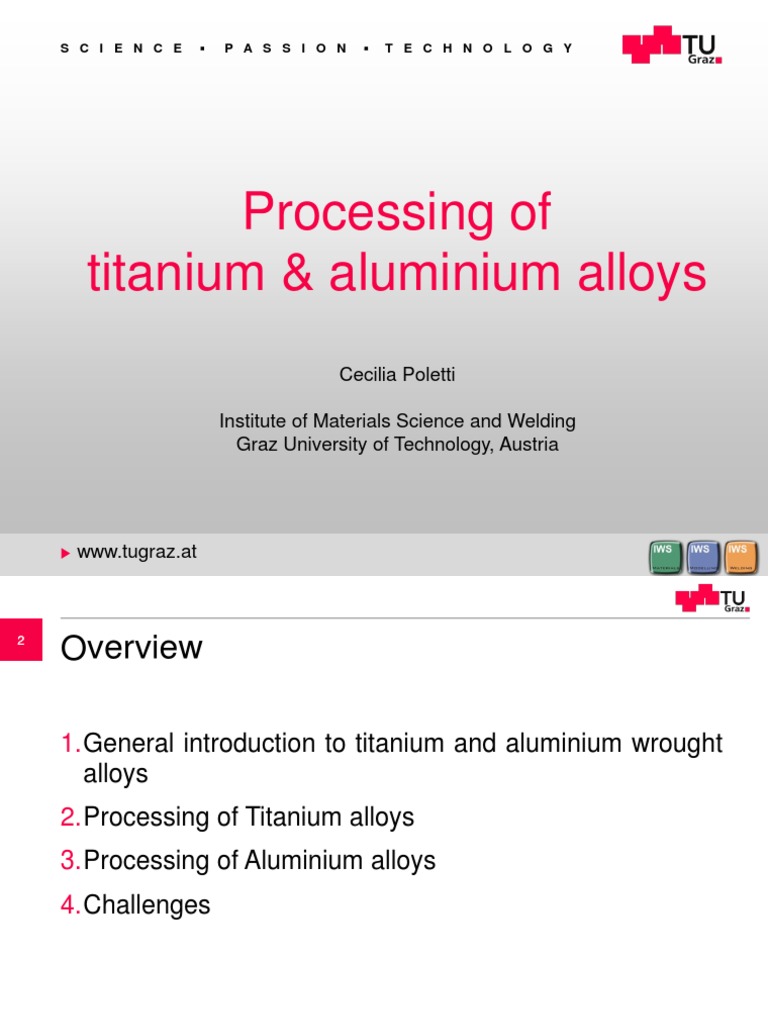 Processing of Titanium & Aluminium Alloys | PDF | Forging | Titanium