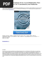 Pure Mathematics 1: Cambridge International AS & A Level Mathematics ...