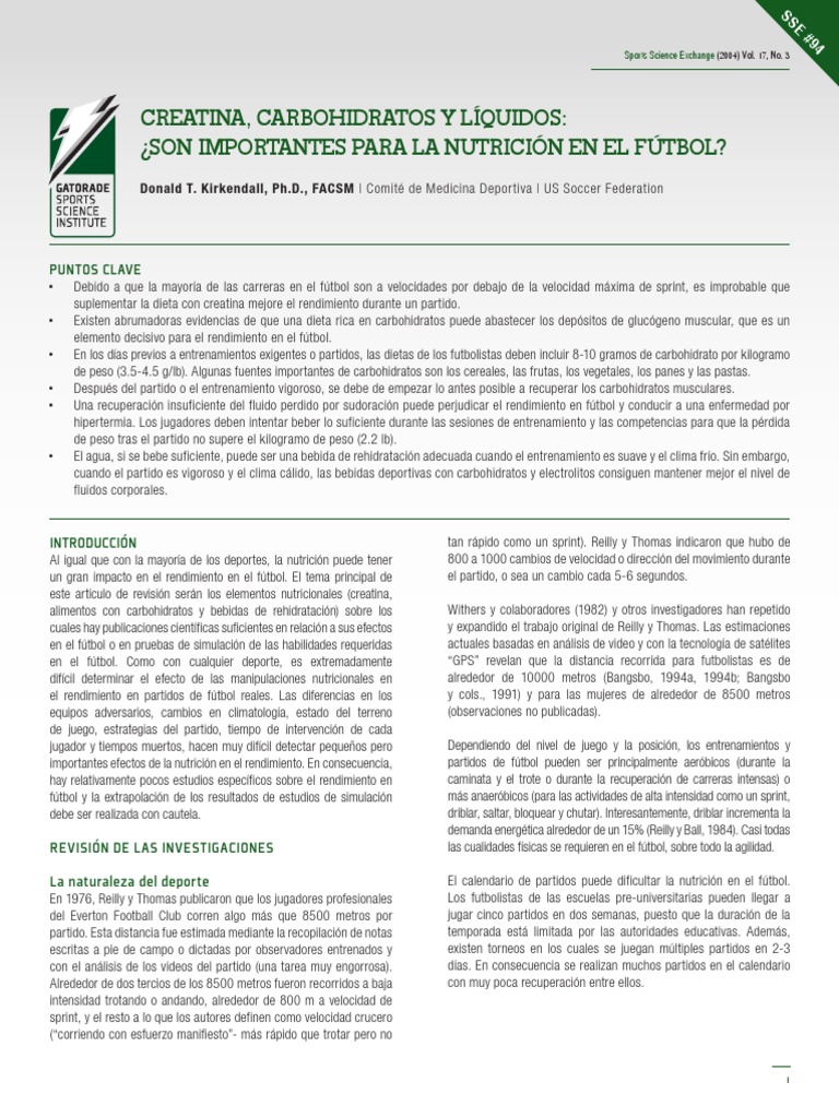 94 - Donald - Kirkendall Final | PDF | Glucógeno | Dieta