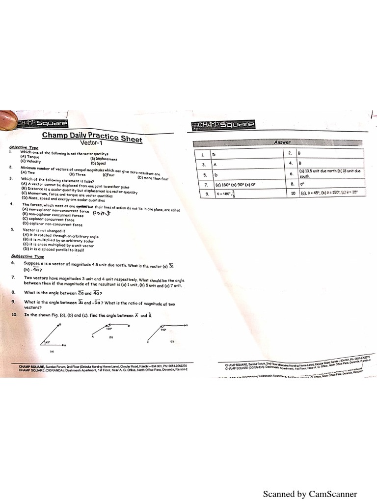 Cdps Phy 1 Vector | PDF