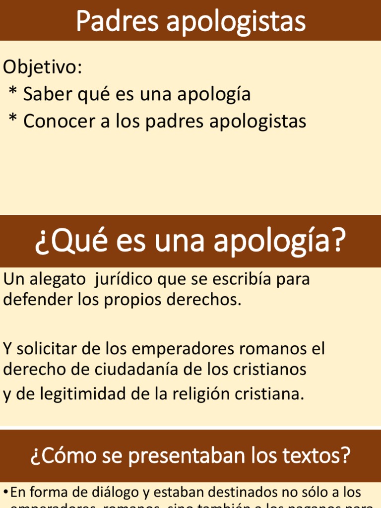 Padres Apologistas | PDF | Apologética cristiana | Filosofía occidental