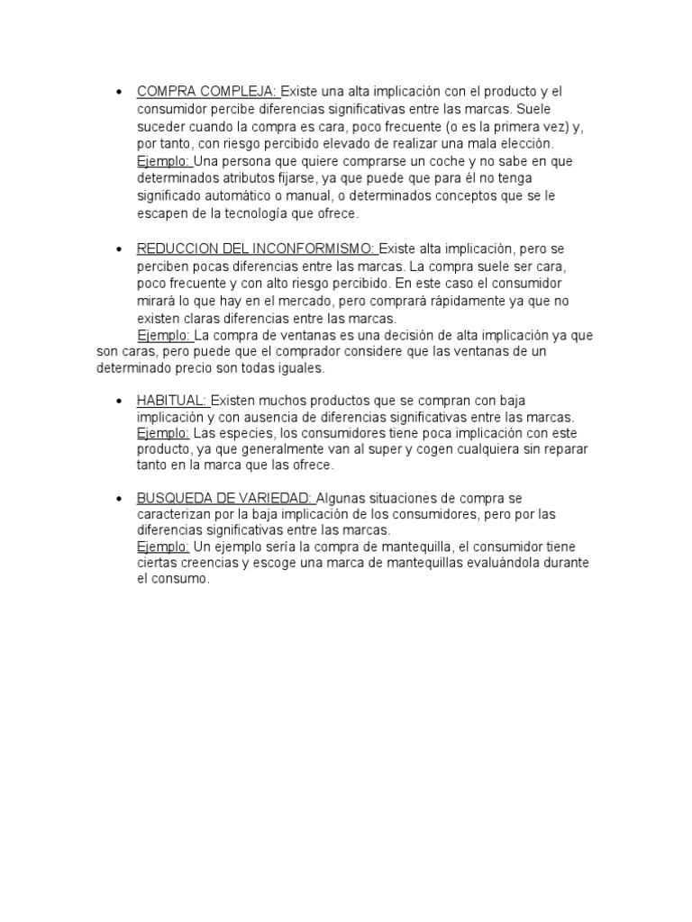 Tipos de Compras Complejas y Variadas | PDF
