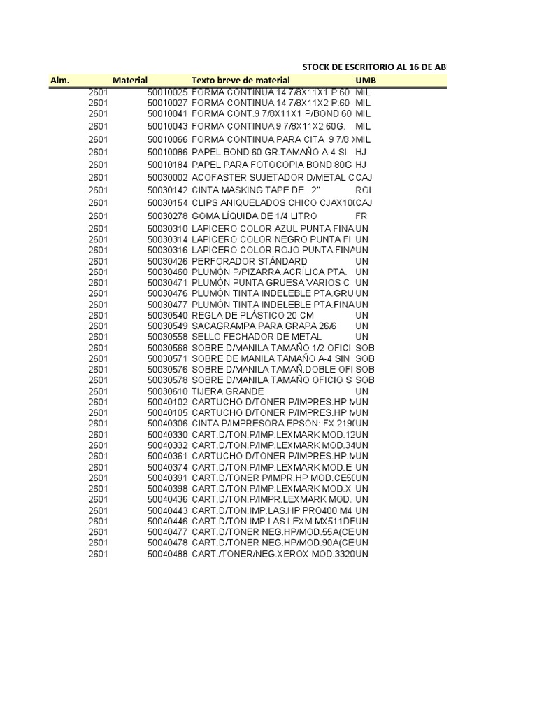 Formato Pecosa | PDF