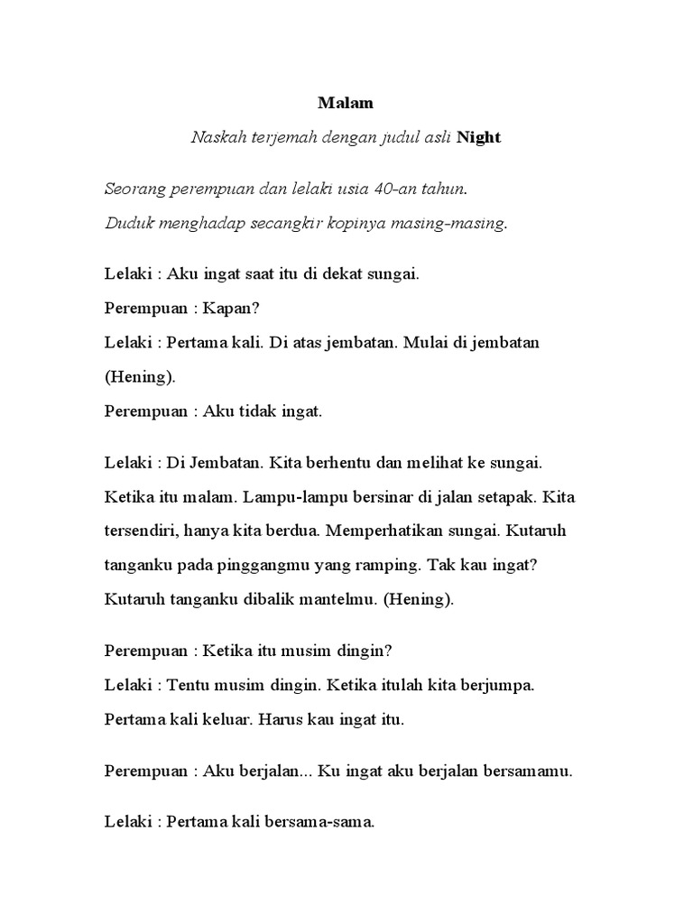 Naskah Malam | PDF