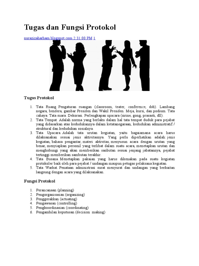 Tugas Dan Fungsi Protokol | PDF