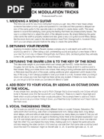 Vocal Mixing Cheatsheet | PDF | Equalization (Audio) | Electronics