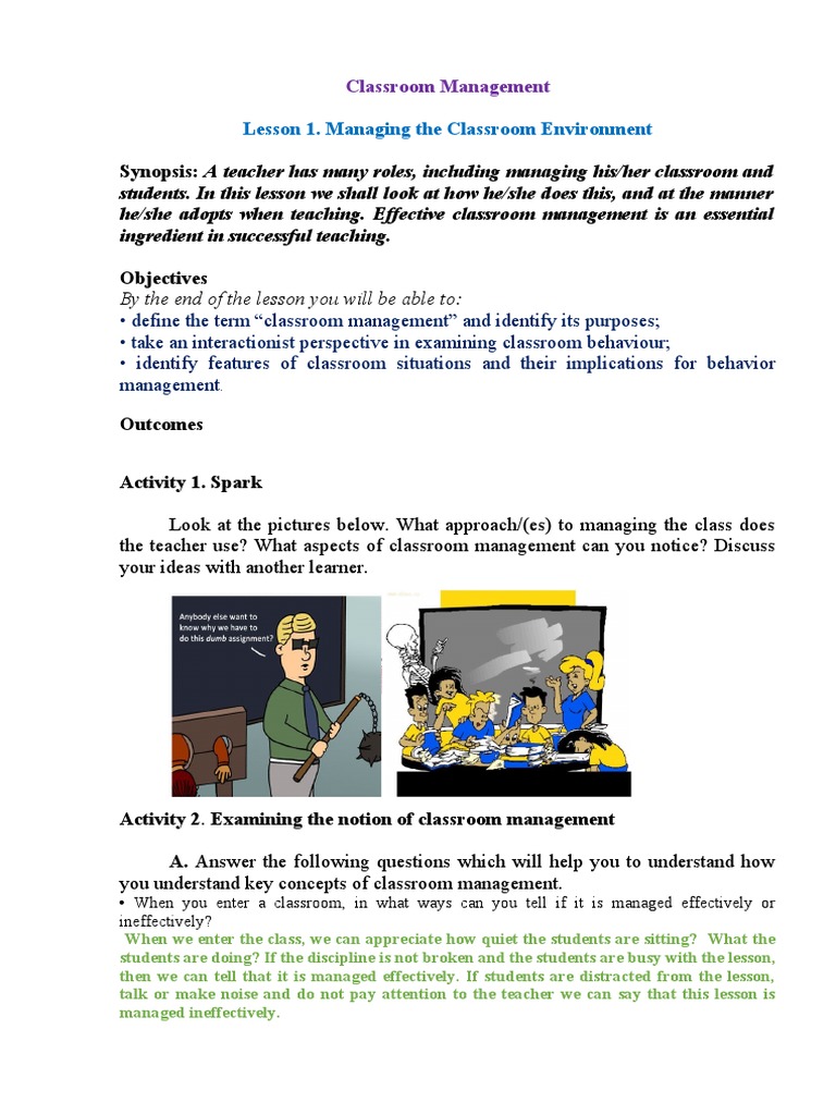 Effective Classroom Management Strategies | PDF | Classroom Management ...