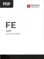 NCEES FE Civil PRACTICE EXAM | PDF