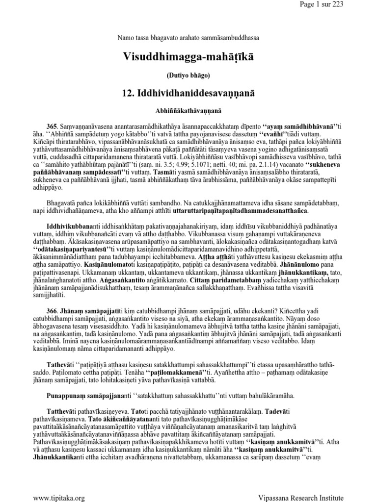 Visuddhimagga-Mahāṭīkā 2 | PDF | Buddhist Meditation | Albania