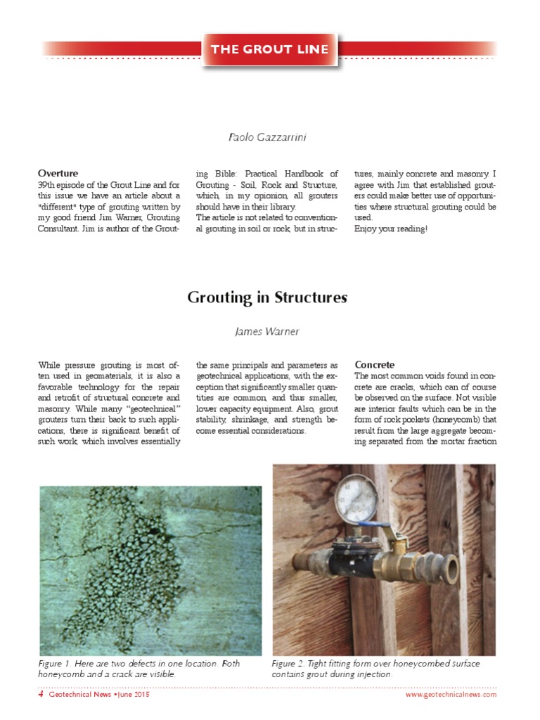 Grouting in Structures: The Grout Line | PDF | Concrete | Masonry